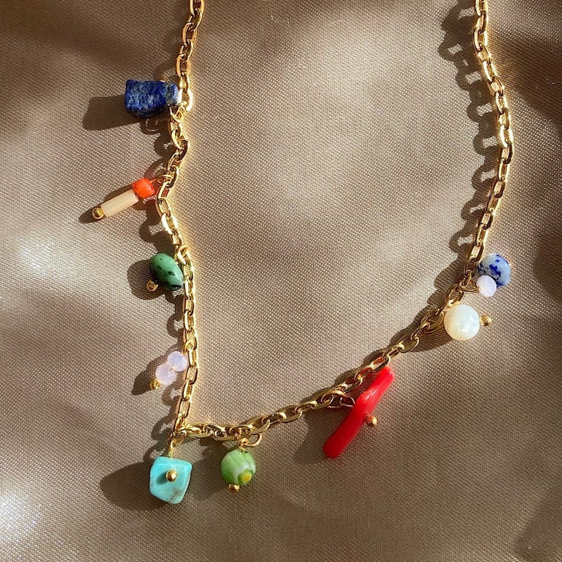 Necklace Colorful - Etsy
