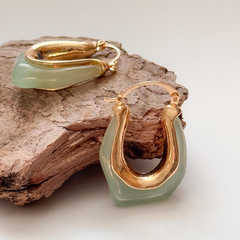 Vintage U Shape Earrings - Etsy