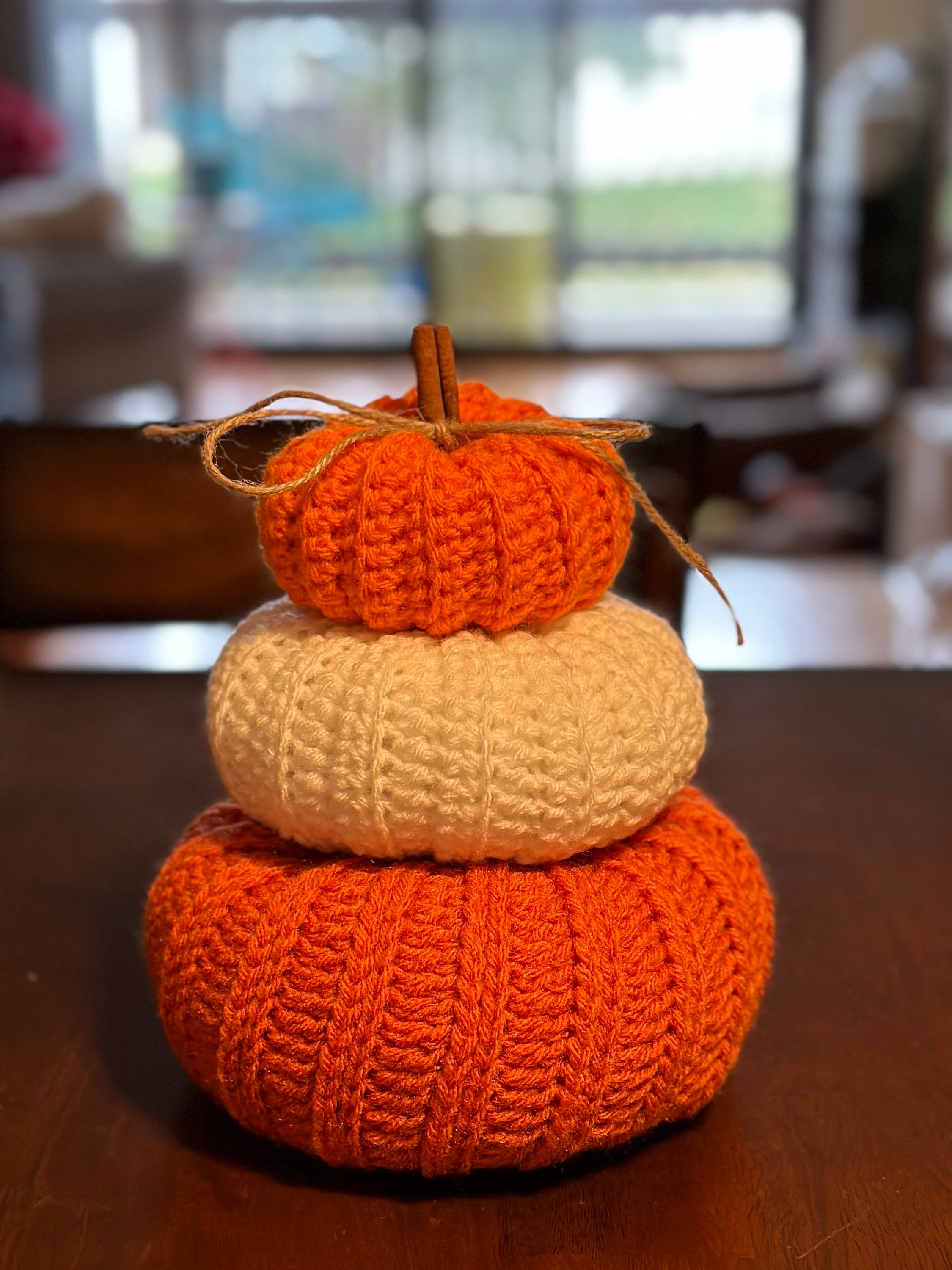 Triple Stacked Pumpkins - Etsy