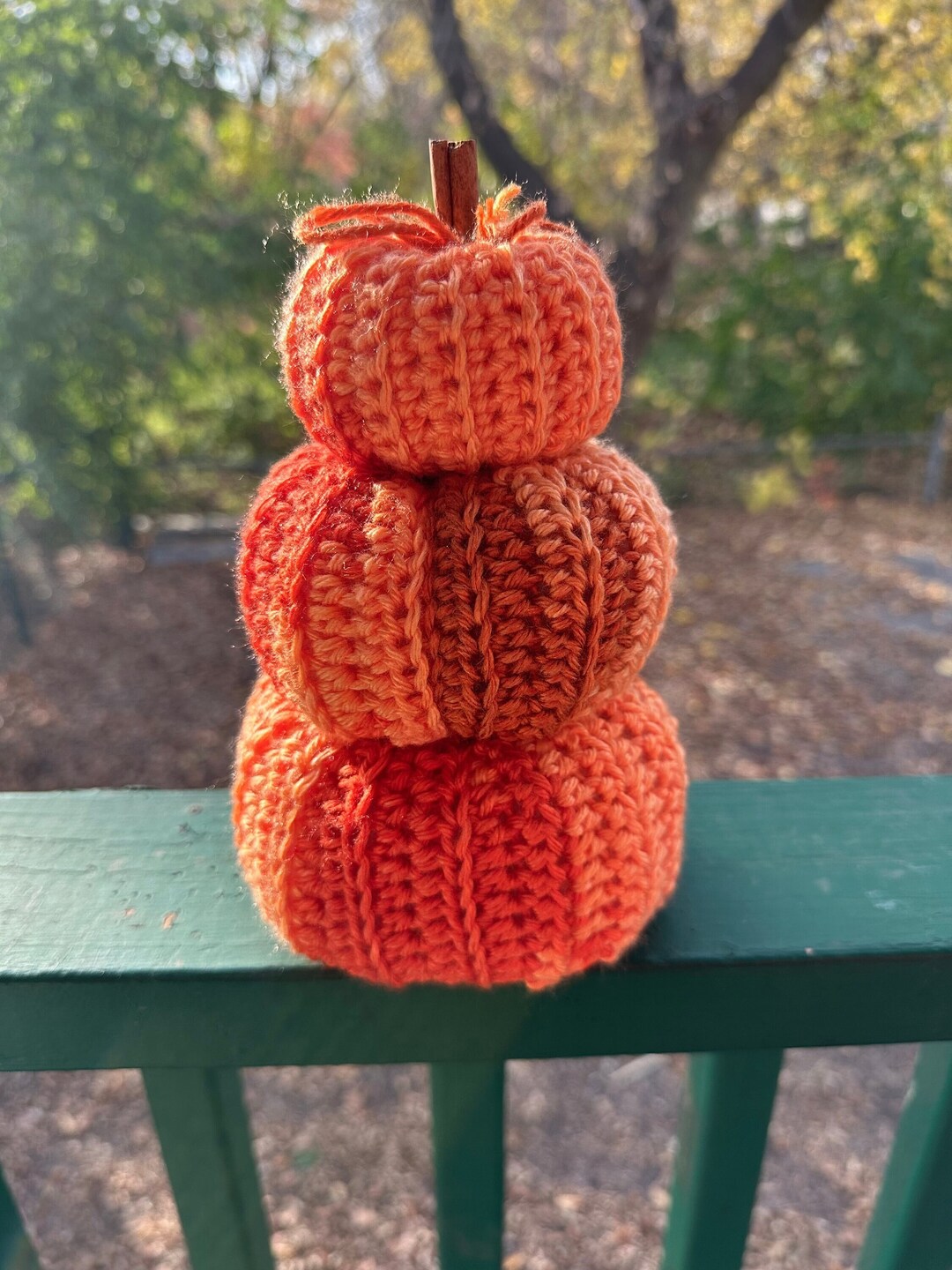 Triple Stacked Pumpkins - Etsy