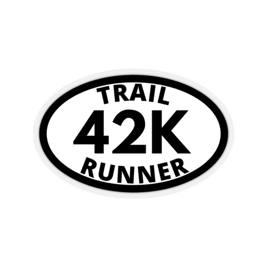 42K Trail Running Sticker, 42K Running Sticker, 42k Sticker, 42K, Trail ...
