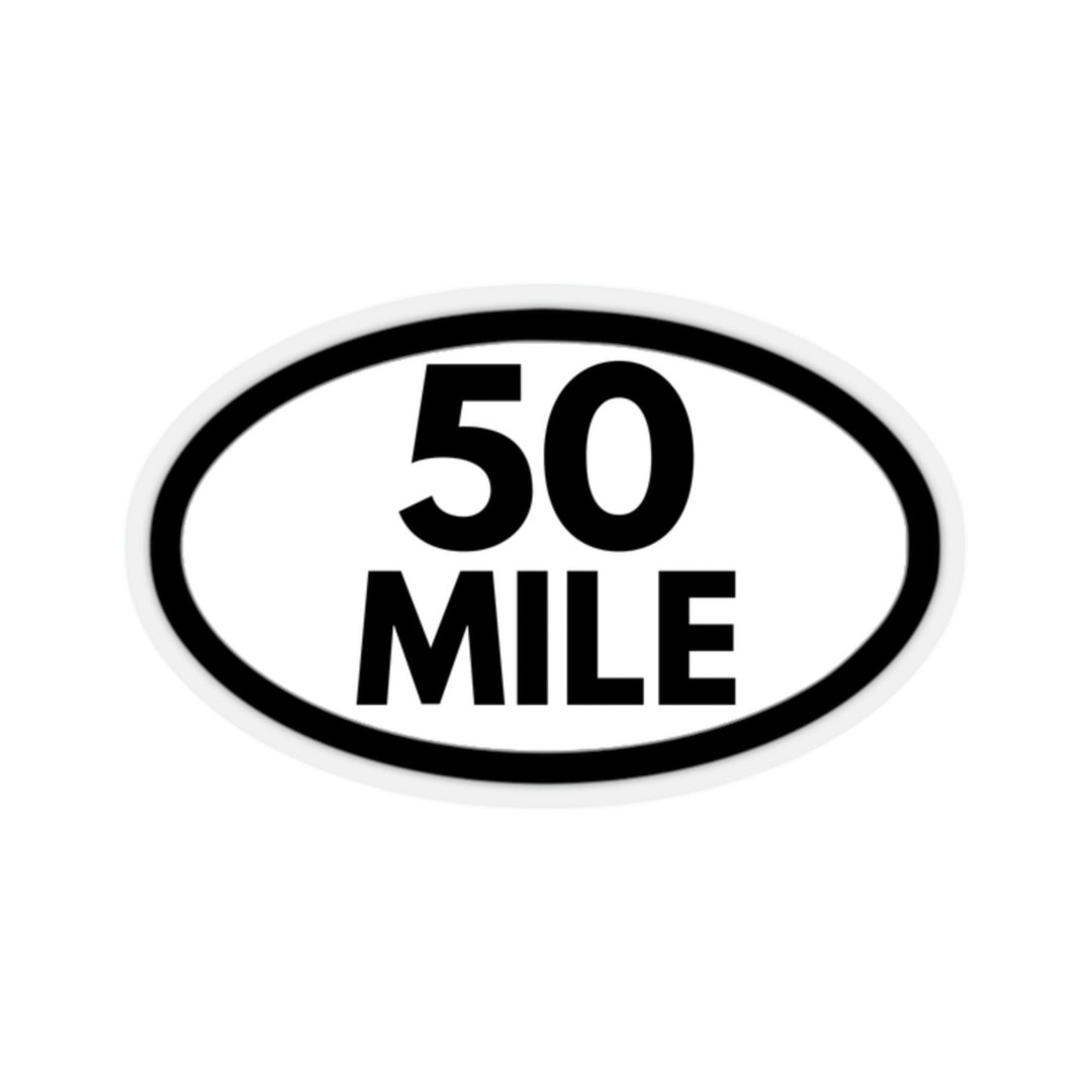 50 Mile Trail Running Sticker, 50 Mile Running Sticker, 50 Mile Sticker ...