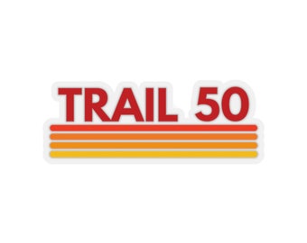 50 Mile Trail Running Sticker, 50 Mile Running Sticker, 50 Mile Sticker ...