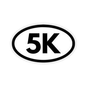 5K Trail Running Sticker, 5K Running Sticker, 5k Sticker, 5K, Running ...