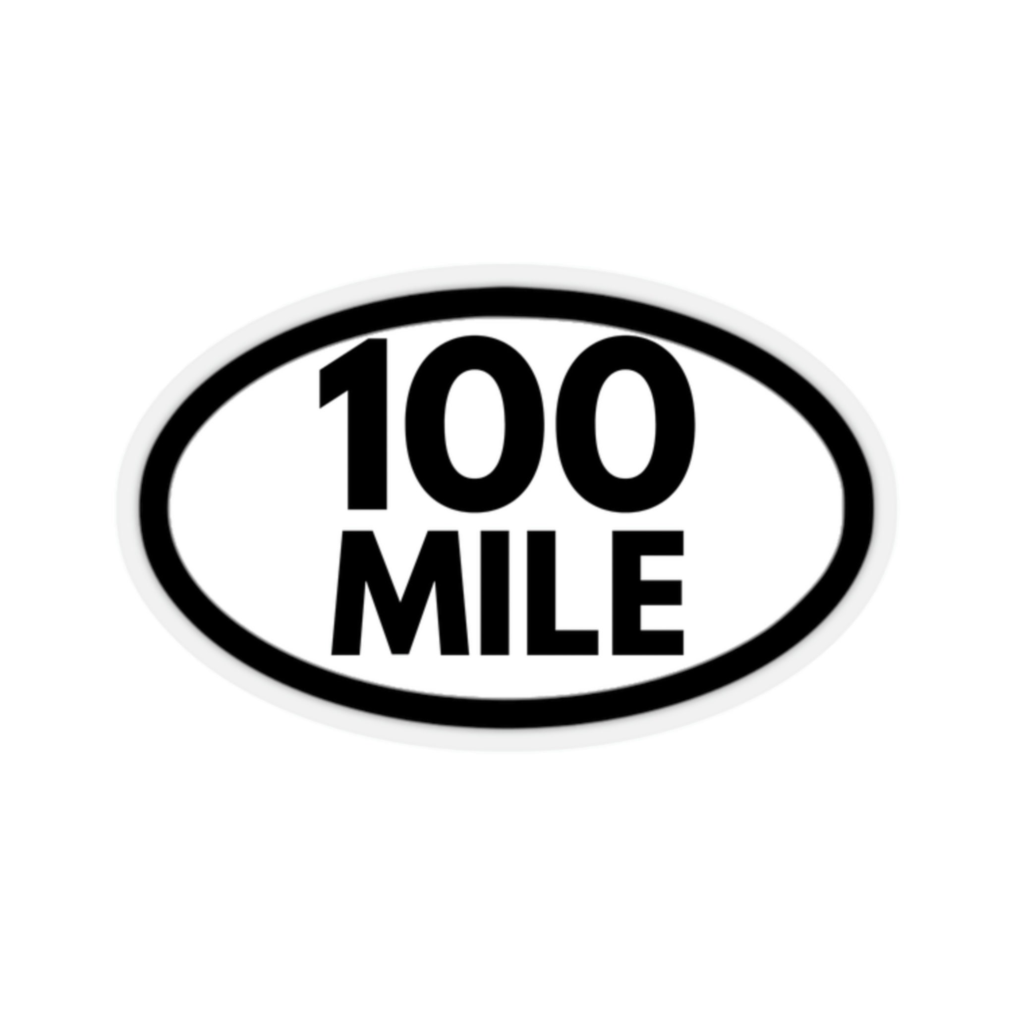 100 Mile Trail Running Sticker, 100 Mile Running Sticker, 100 Mile ...