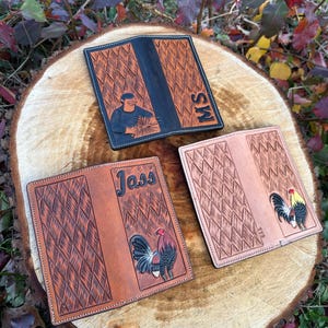 Customizable Hand-tooled Leather Roper Wallet - Etsy