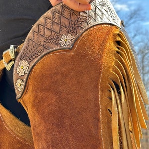 Customizable Hand-made and Hand-tooled Leather Shotgun Chaps - Etsy
