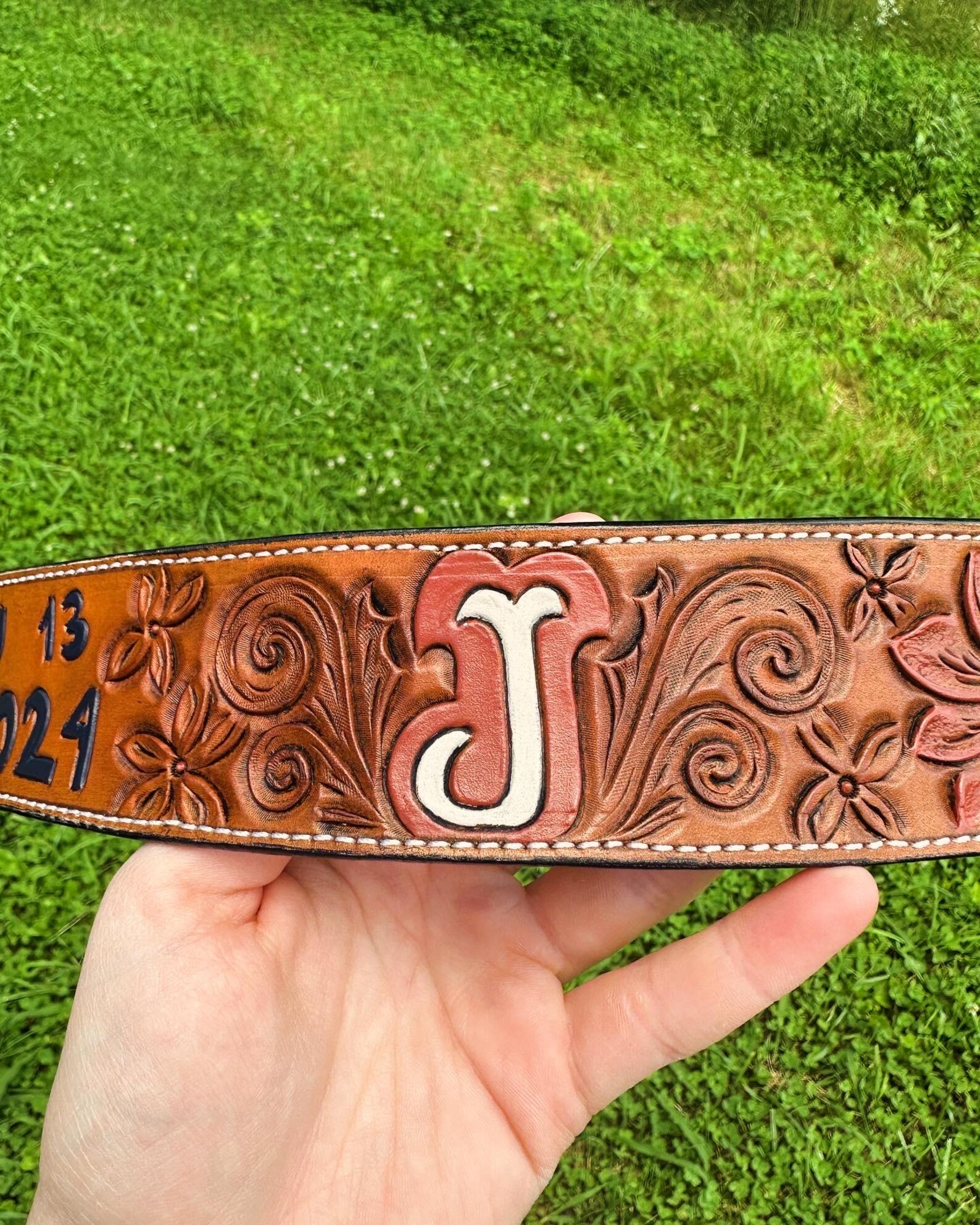 JUST GARTER- Customizable Handtooled Leather Garter - Etsy