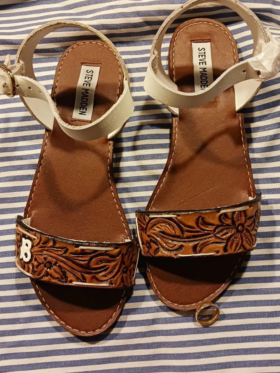 Customizable Hand-tooled Leather Wedding Shoes - Etsy