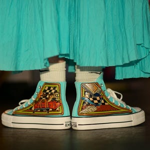 Customizable Hand-tooled Leather on Converse - Etsy