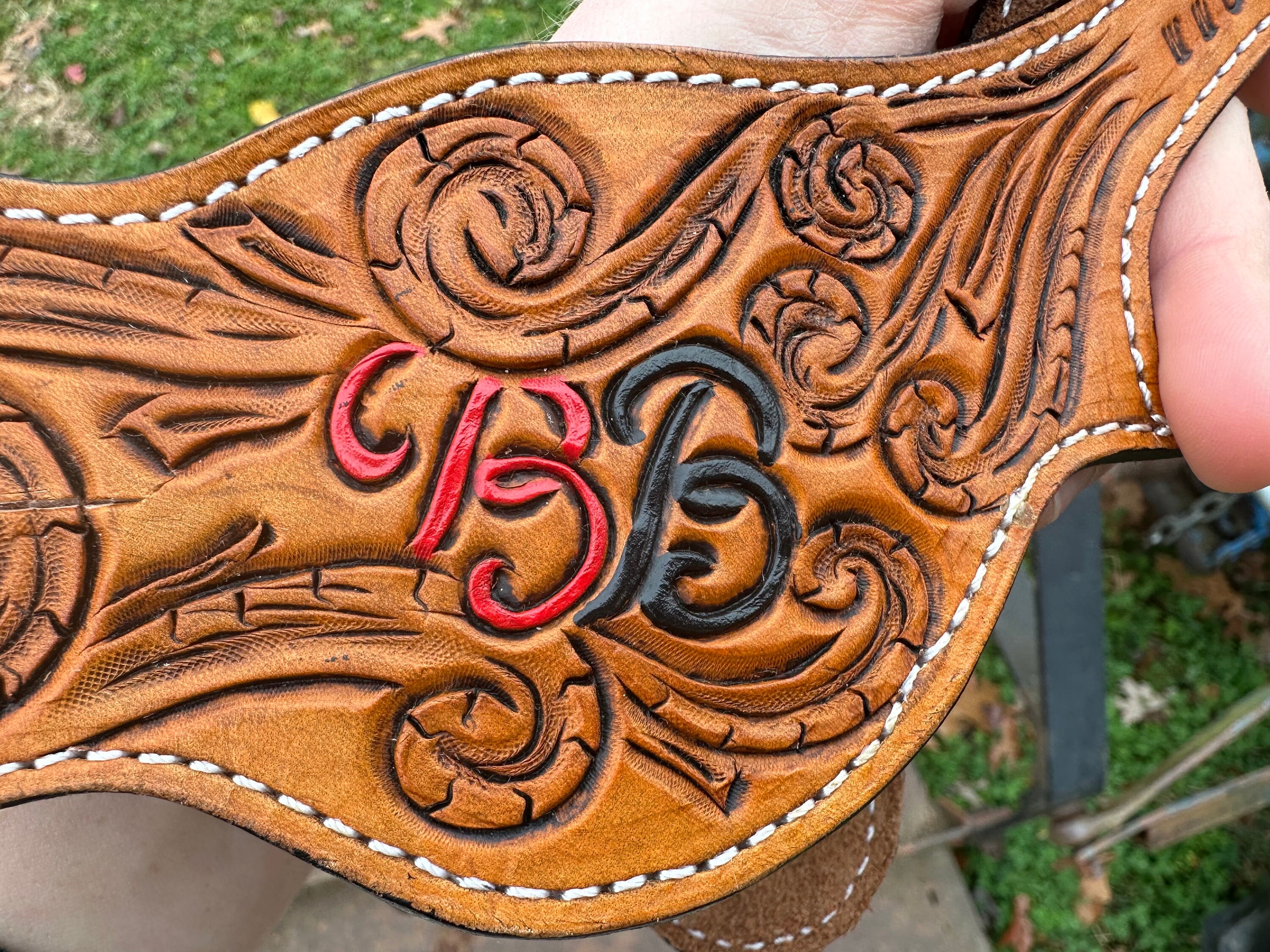 Customizable Hand-tooled Leather Spur Straps - Etsy