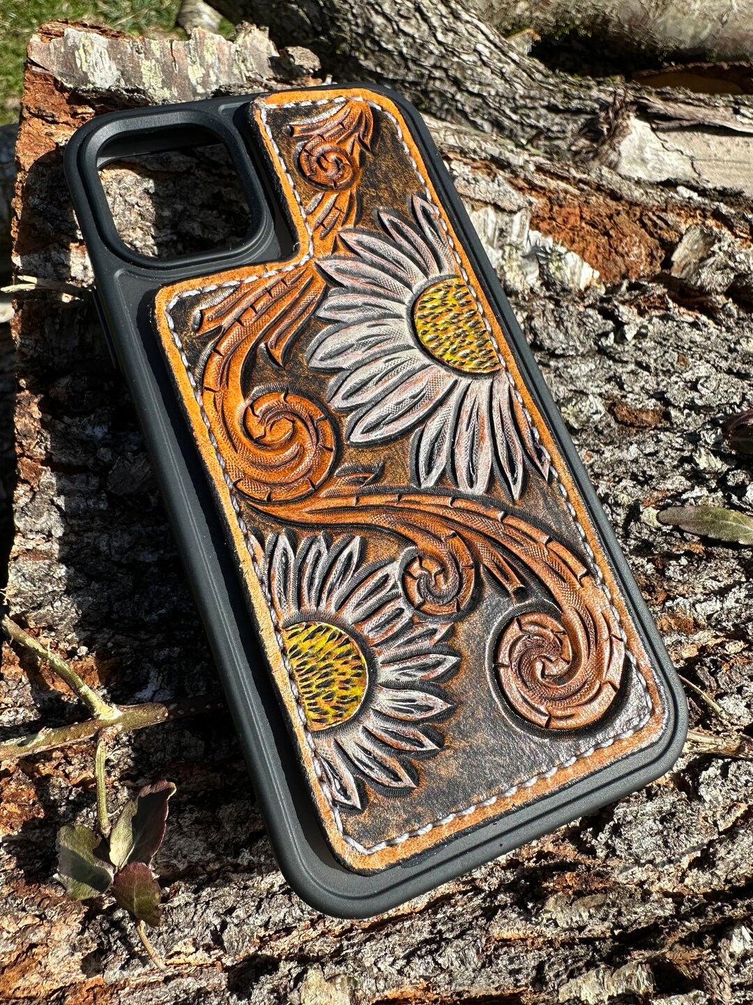 Customizable Leather on Phone Case - Etsy