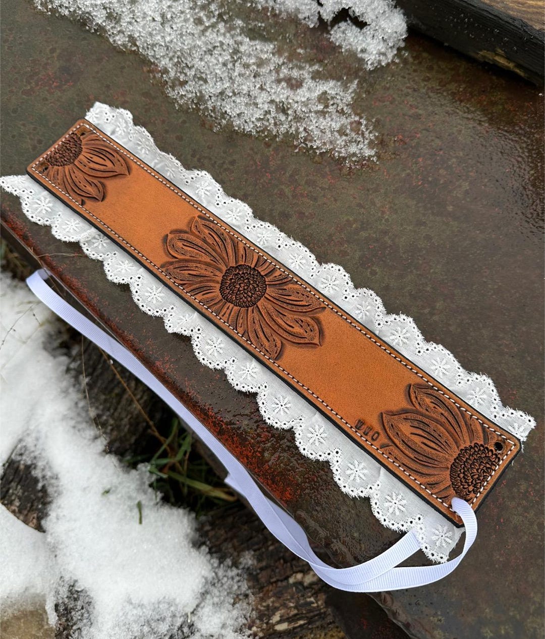 JUST GARTER- Customizable Handtooled Leather Garter - Etsy