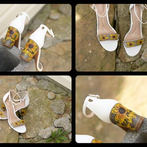 Customizable Hand-tooled Leather High Heels - Etsy