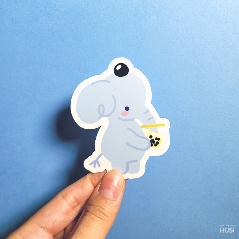 Bobar the Elephant Stickers | Cute Water Resistant Vinyl Stickers ...