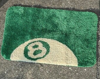 Billiards 8 Ball Rug - Etsy