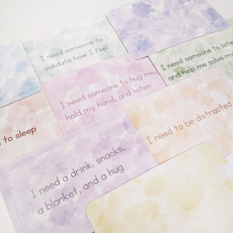 Non Verbal Need Communication Cards, Pocket-sized, Identify Needs for ...