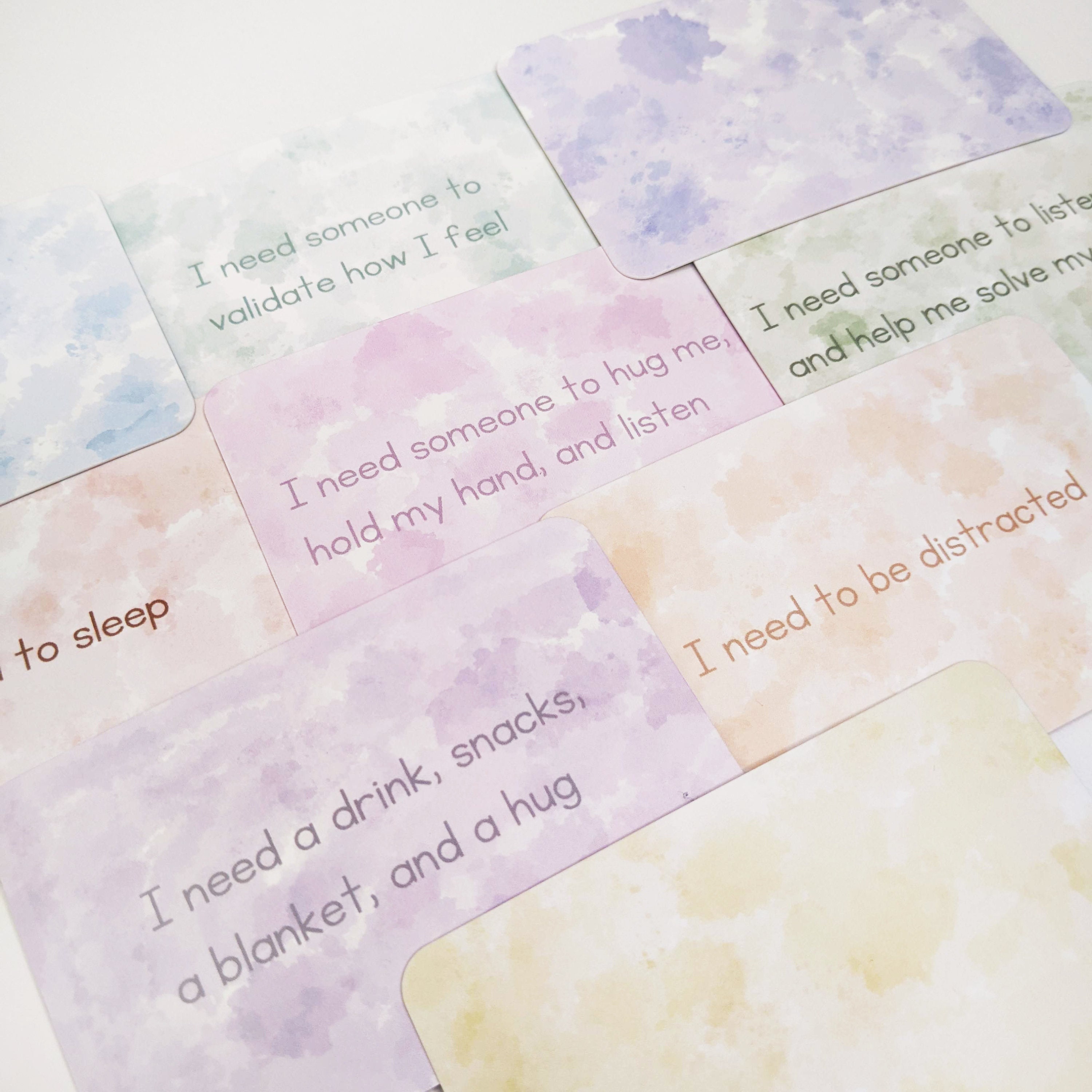 Non Verbal Need Communication Cards, Pocket-sized, Identify Needs for ...