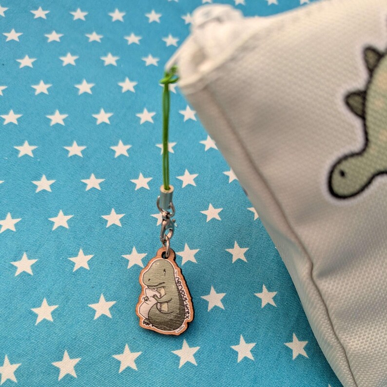 Wooden Phone Charms - 5 Bird and Dinosaur Themed Designs - Etsy
