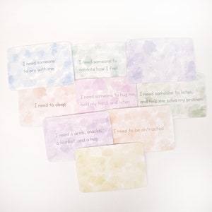 Non Verbal Need Communication Cards, Pocket-sized, Identify Needs for ...