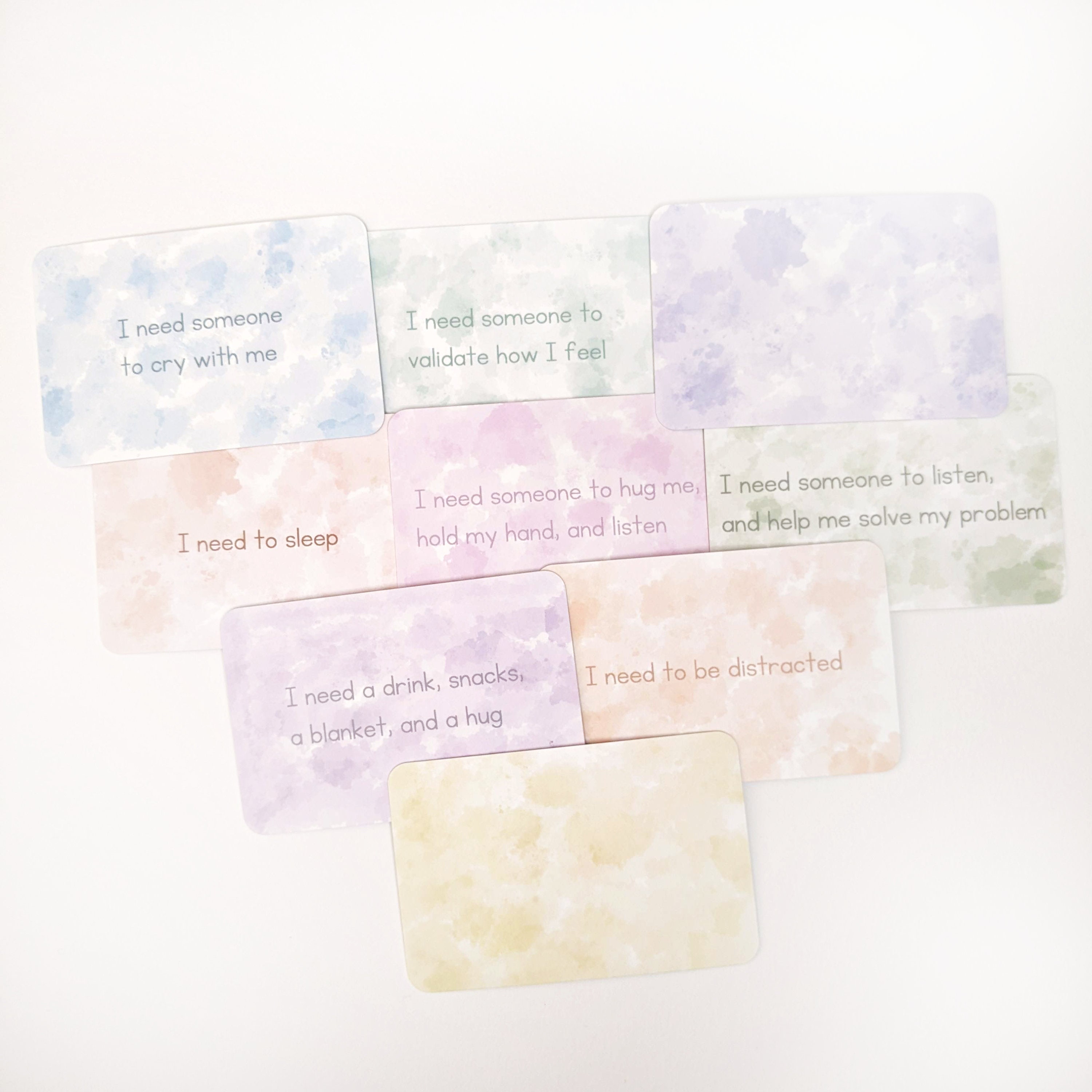 Non Verbal Need Communication Cards, Pocket-sized, Identify Needs for ...