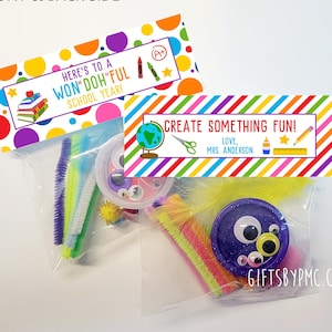 Back to School Gift, Personalized Play Mold Back to School Doh Gift ...