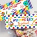Printed/shipped Personalized Back to School Treat Bag, Welcome Back to ...