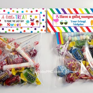 Printed/shipped Personalized Last Day of School Treat Bag, Have a Great ...
