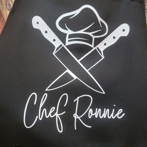 Personalized Chef Apron, Gift for Dad, Gift for Boyfriend, Gift for Mom ...