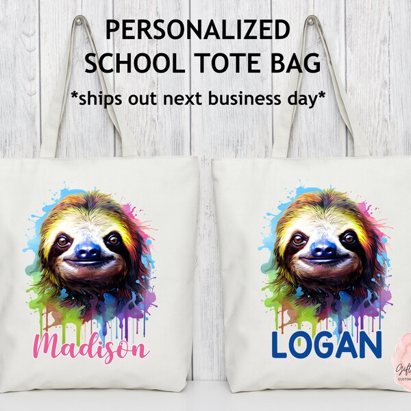 Personalized Sloth - Etsy