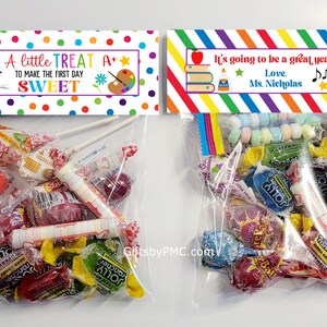 Back to School Treat Bag, Back to School Goodie Bag, Welcome Back to ...