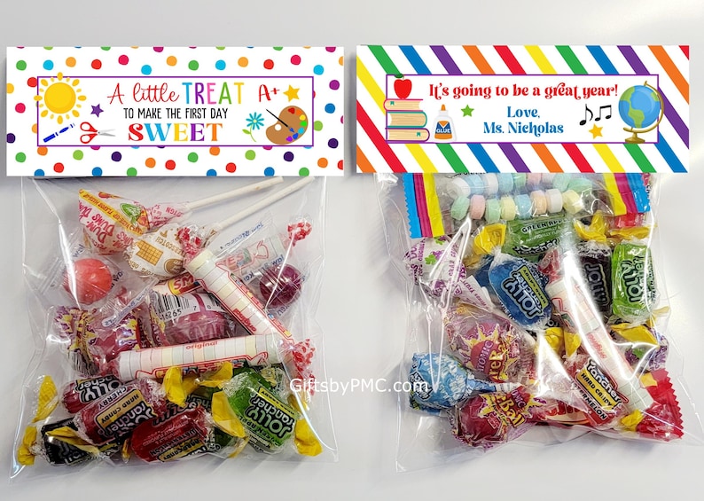 Back to School Treat Bag, Back to School Goodie Bag, Welcome Back to ...