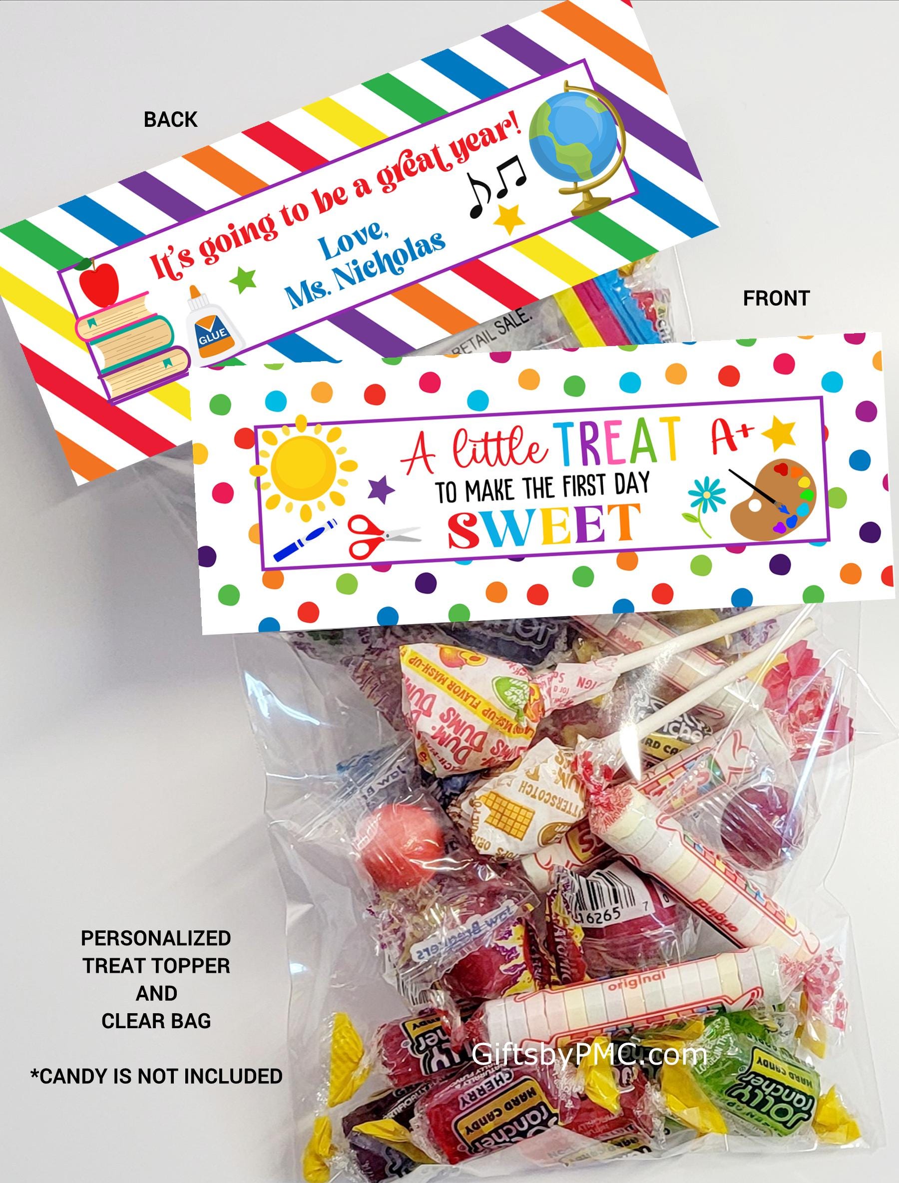 Back to School Treat Bag, Back to School Goodie Bag, Welcome Back to ...