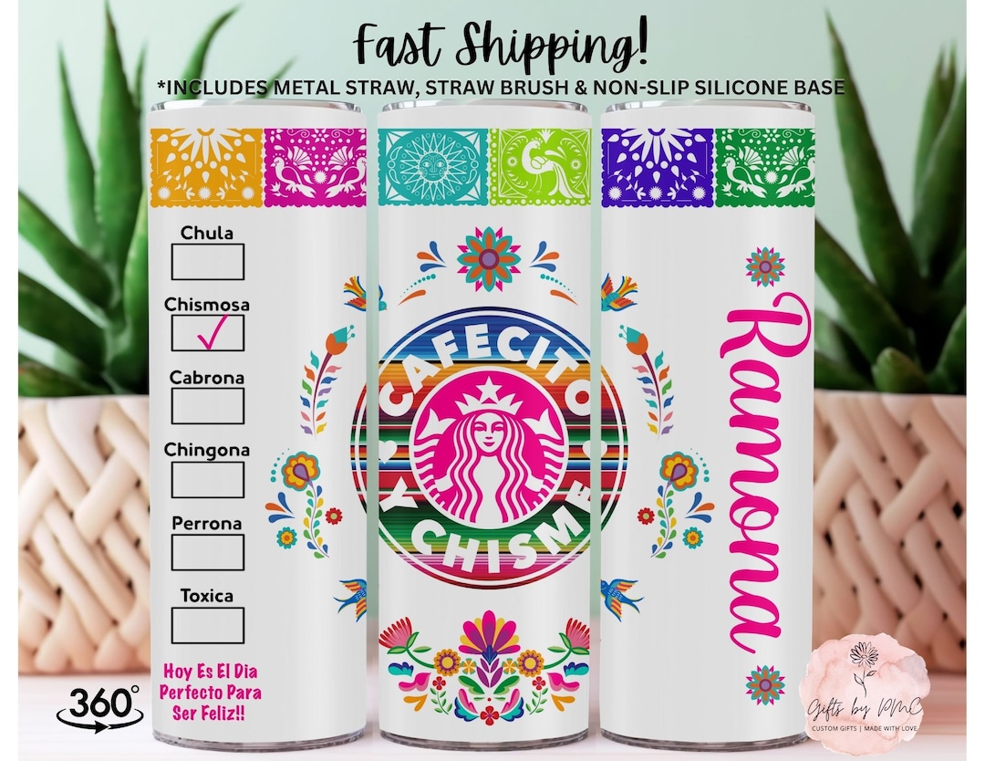 20oz 30oz, Personalized, Cafecito Tumbler, Best Friend Gift, Christmas ...
