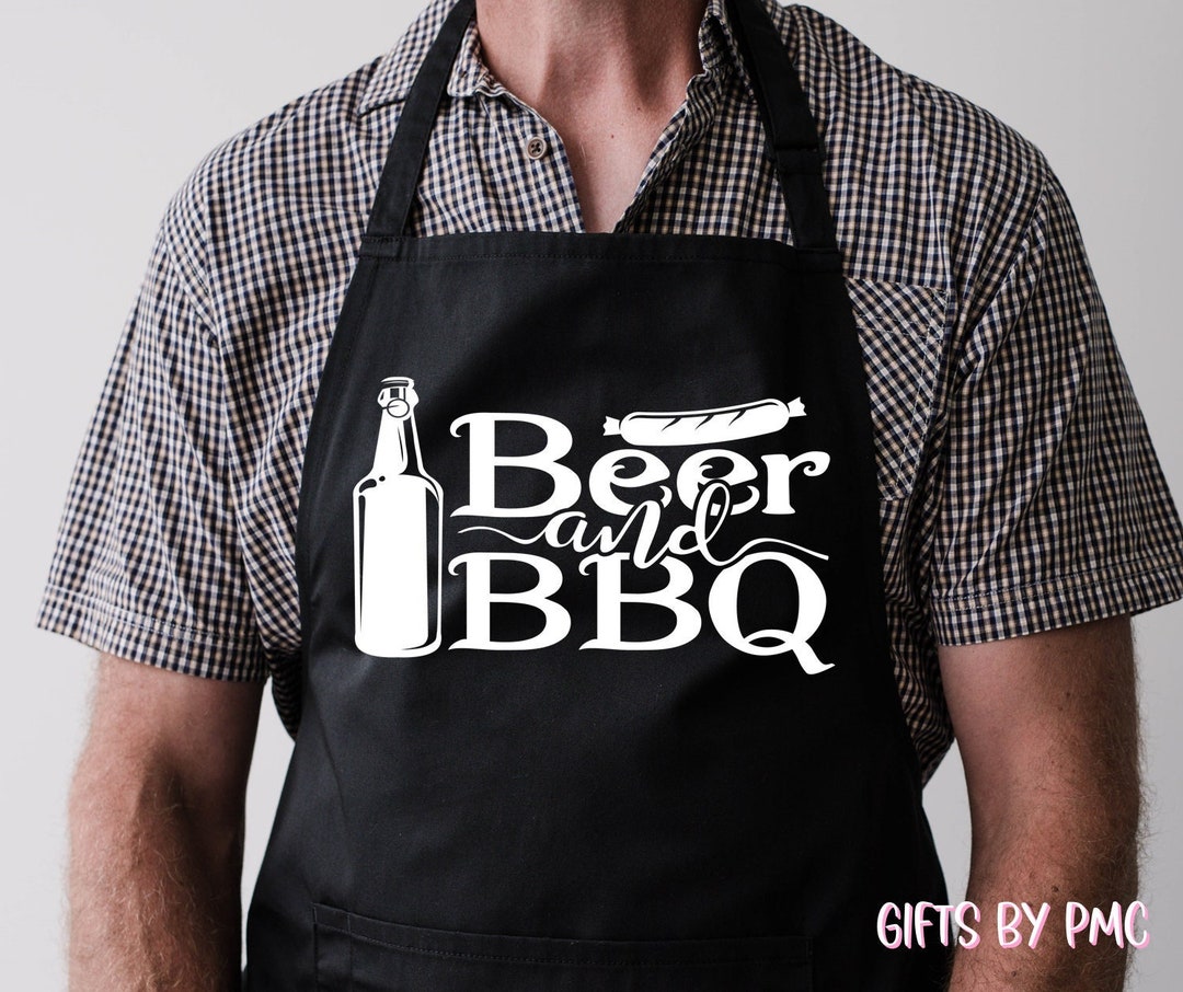 Personalized Beer and BBQ Fun Apron Gifts for Him for Dad - Etsy