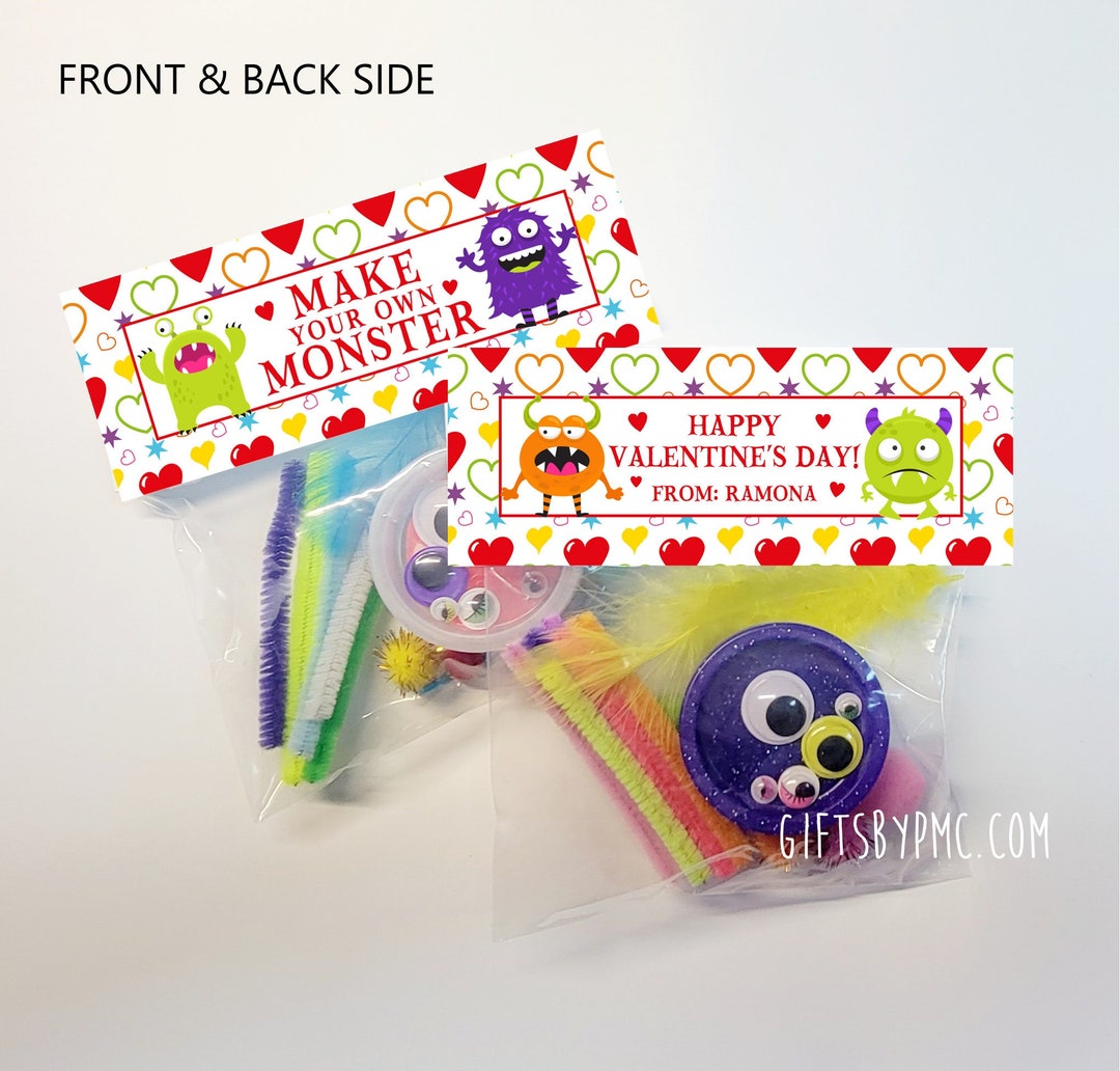 Printed/shipped Personalized Make Your Own Monster Kit, Build Your Own ...