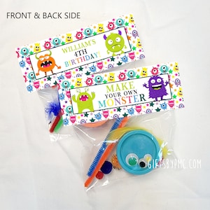 Printed/shipped Personalized Make Your Own Monster Kit, Build Your Own ...