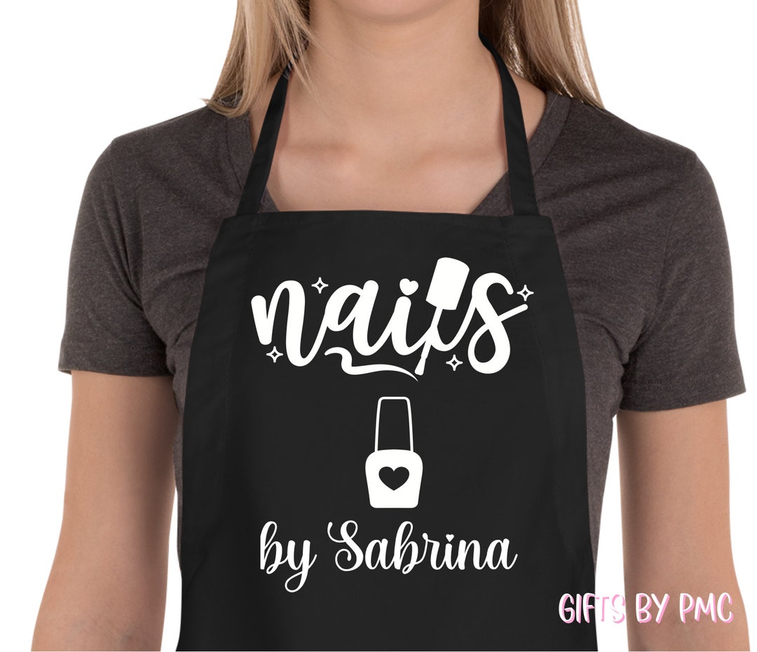 Personalized Nail Tech Apron, Nail Artist, Nail Tech Apron, Nail Tech ...