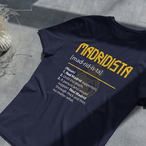 Madritista Tee Shirt Soccer Shirt Football Merch Birthday Gift - Etsy