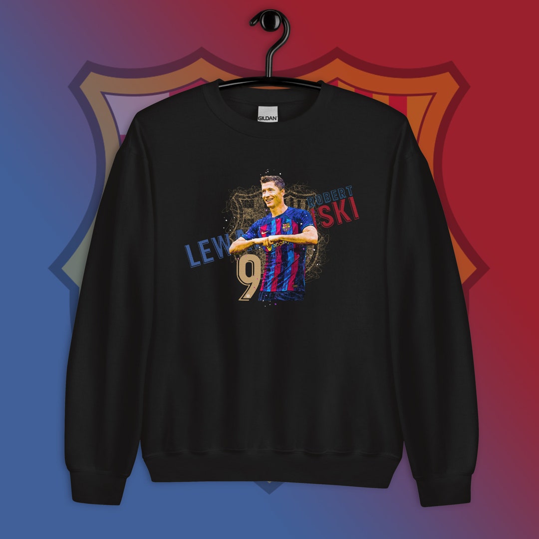 Lewandowski Barcelona Hoodie La Liga Spain Vetement High Quality Cotton ...