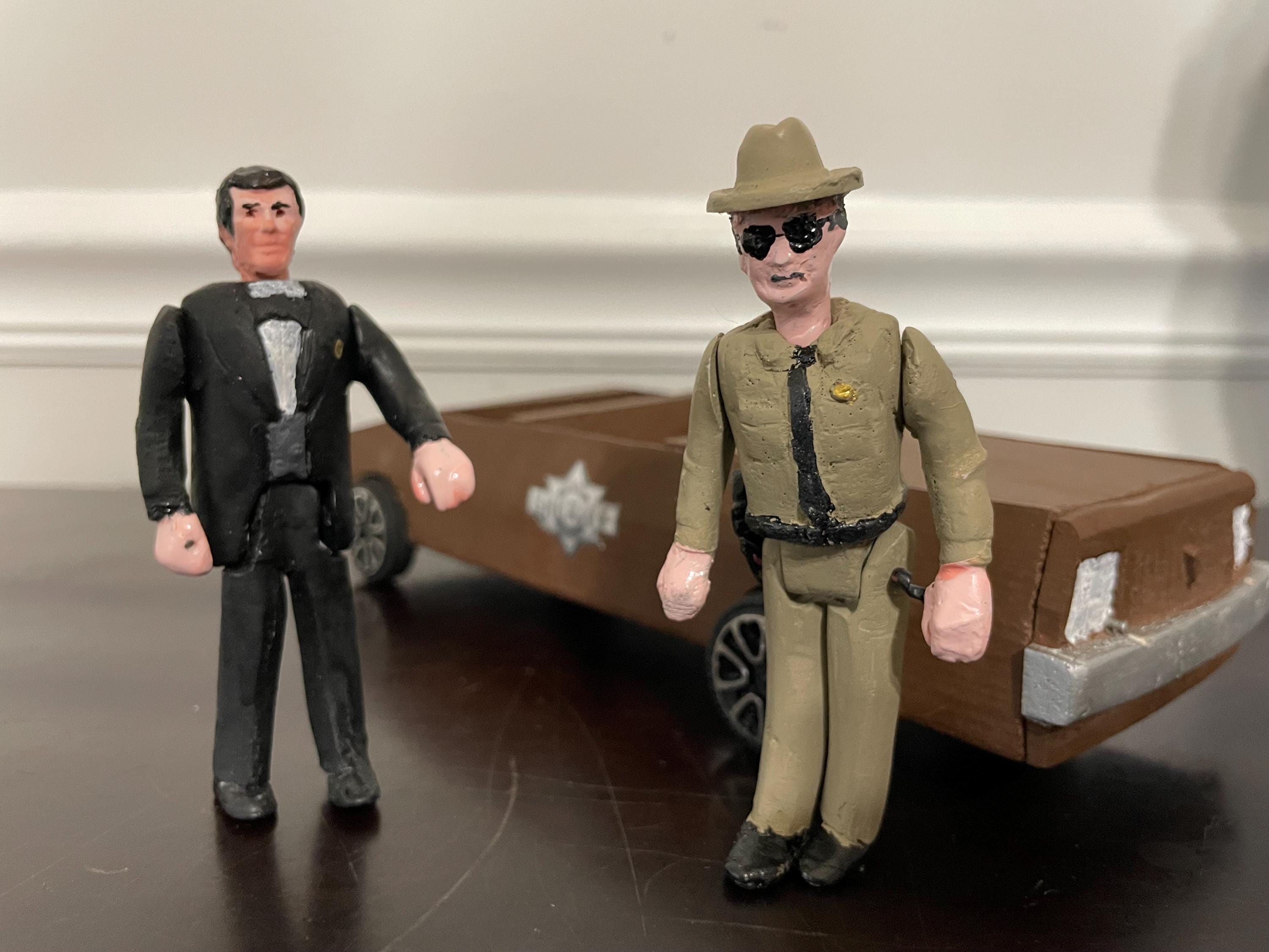 Sheriff Buford T. Justice and Junior Custom Action Figure 3.75 1/18 ...