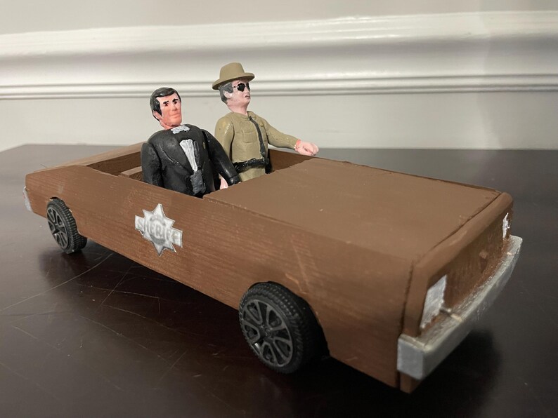 Sheriff Buford T. Justice and Junior Custom Action Figure 3.75 1/18 ...