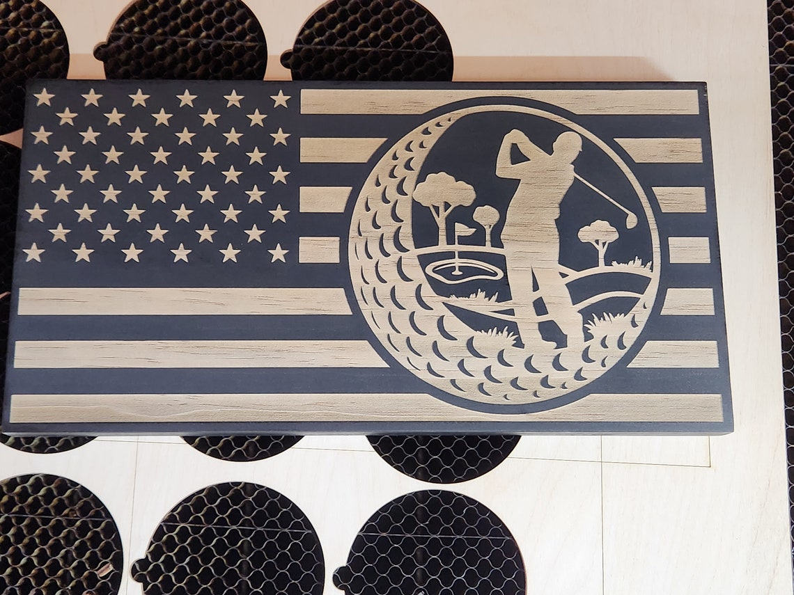 Golf Flag Svg - Etsy