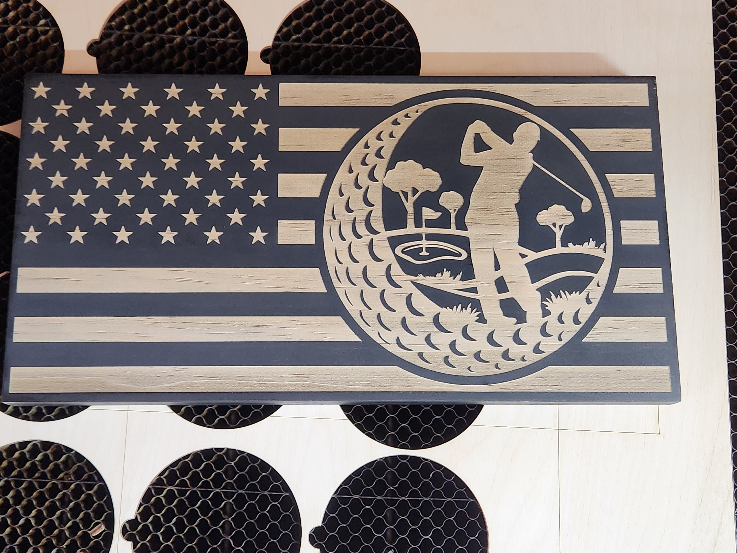 Golf Flag Svg - Etsy