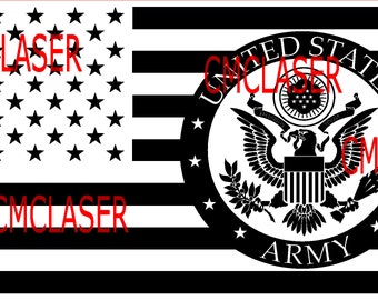 U.S. Army Flag .svg .dxf - Etsy
