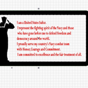 New Navy Creed 2 Layer SVG - Etsy