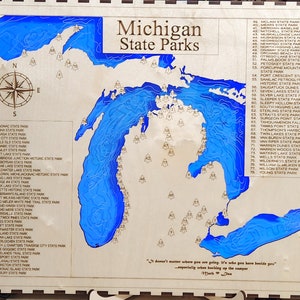 Michigan State Parks Map V2 SVG - Etsy