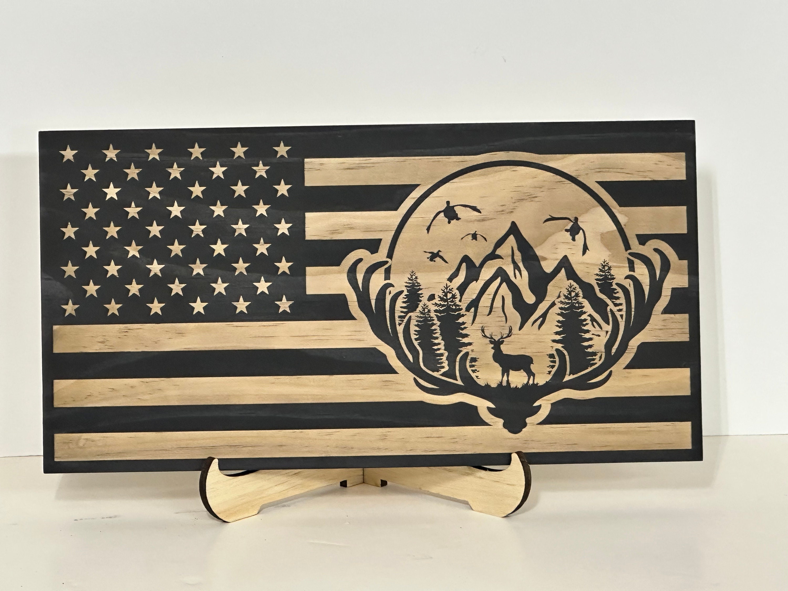 Deer Flag Svg - Etsy