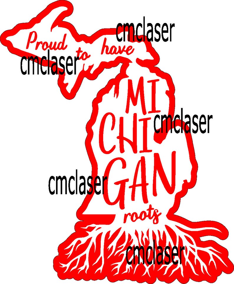 Michigan Roots SVG - Etsy