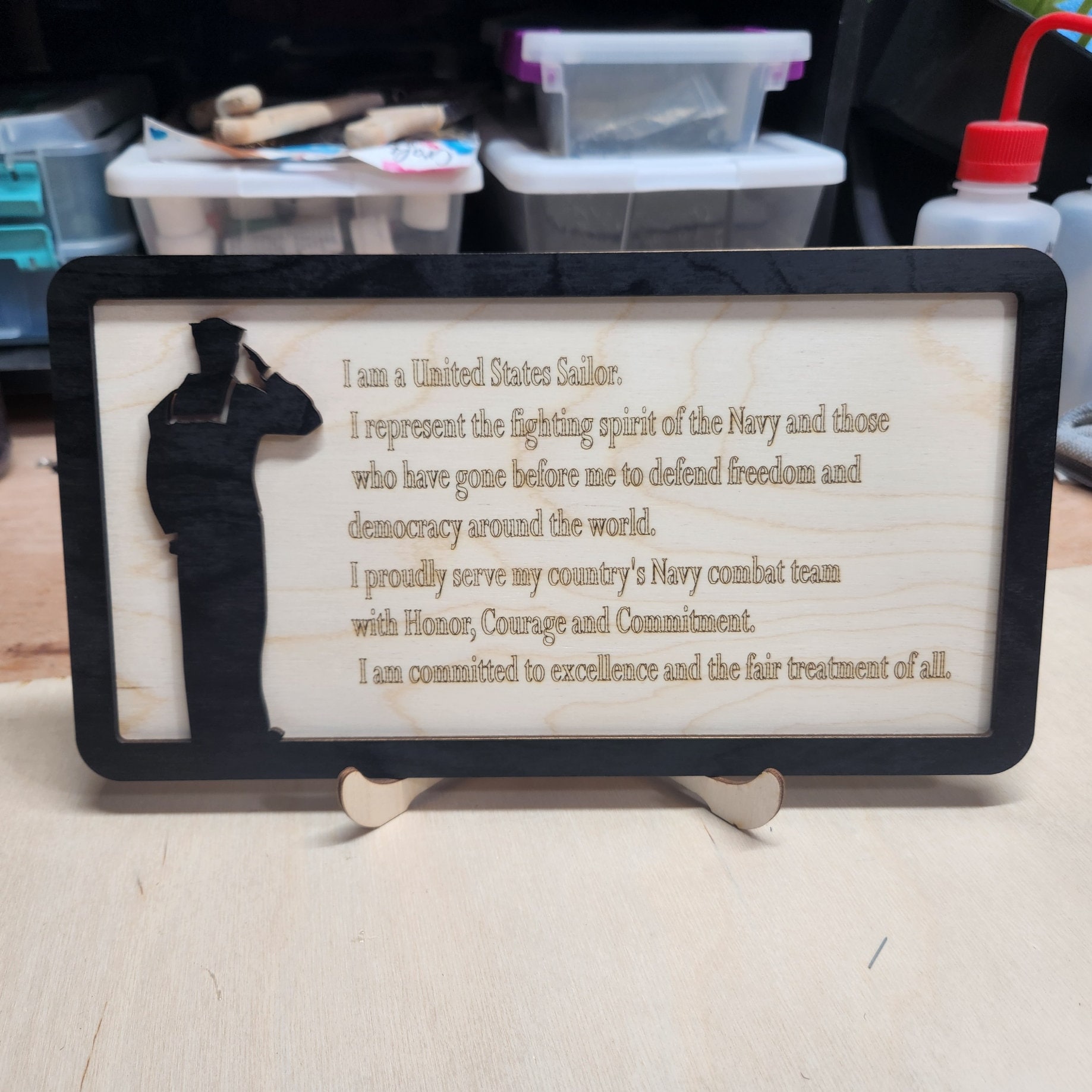 New Navy Creed 2 Layer SVG - Etsy